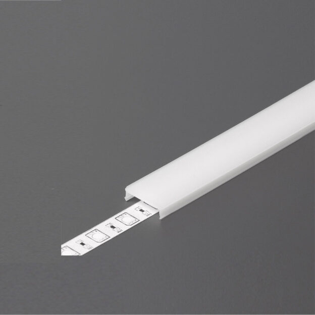 LED Profile Cover Click "C3" Diffuser, Opal - Xpress Electrical