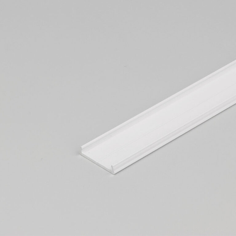 LED Profile Cover "FIX16", White Aluminium - Xpress Electrical