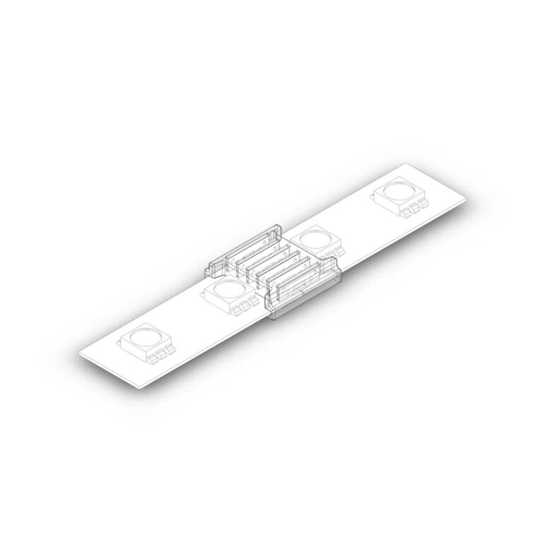 Mini Series Splice Strip to Strip Connector, 12mm 6 Pin