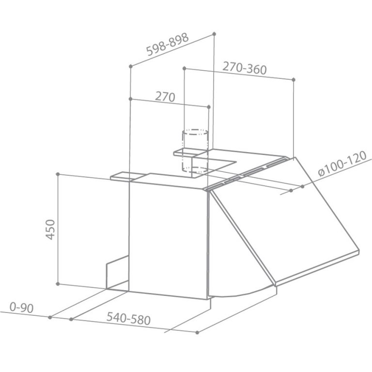 Faber Integrated Extractor Hood 60cm, Twin Motor - Xpress Electrical